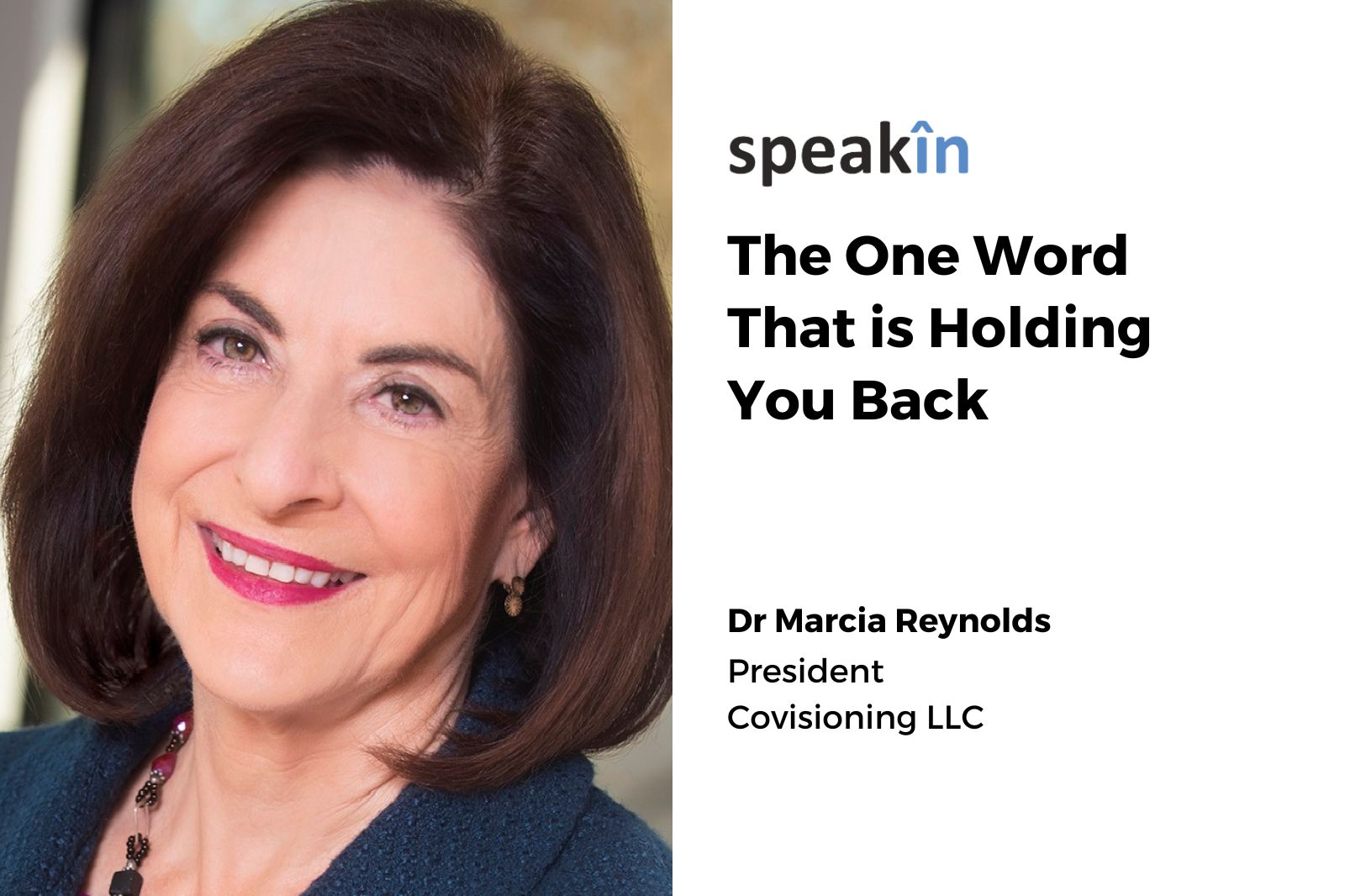 The One Word That is Holding You Back | SpeakIn