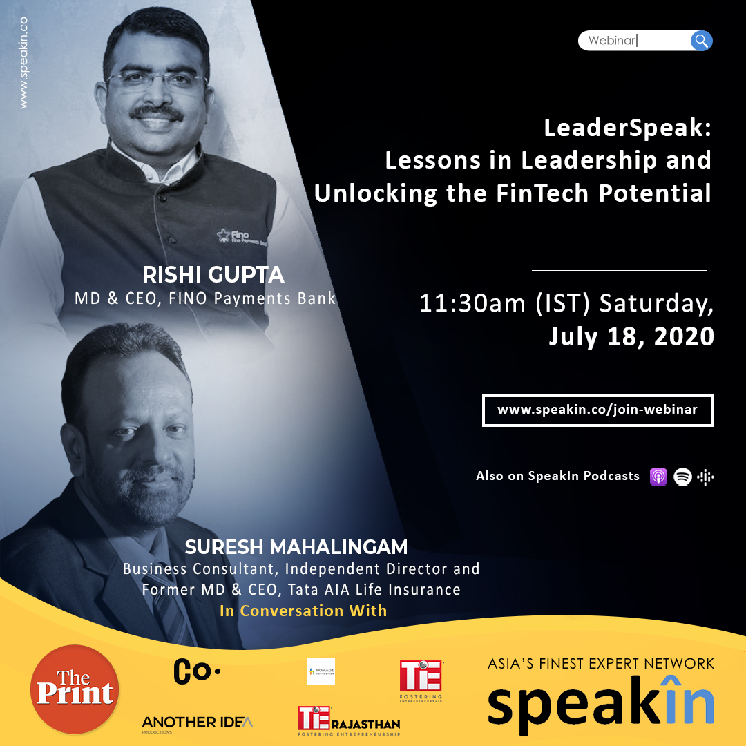 LeaderSpeak: Lessons in Leadership and Unlocking The FinTech Potential ... LeaderSpeak: Lessons in Leadership and Unlocking The FinTech Potential ...