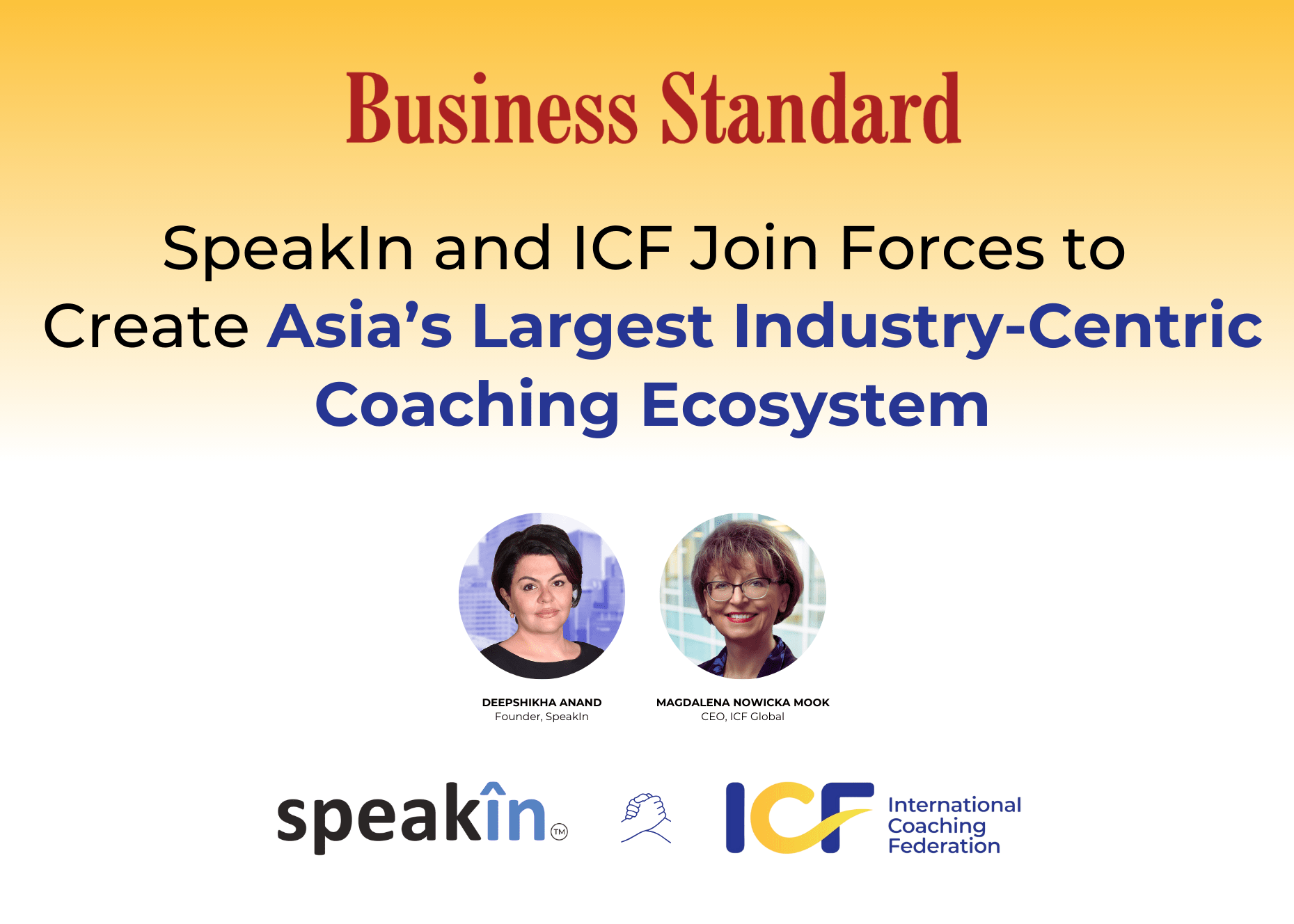 SpeakIn and ICF Join Forces to Create Asia’s Largest Industry-Centric ...
